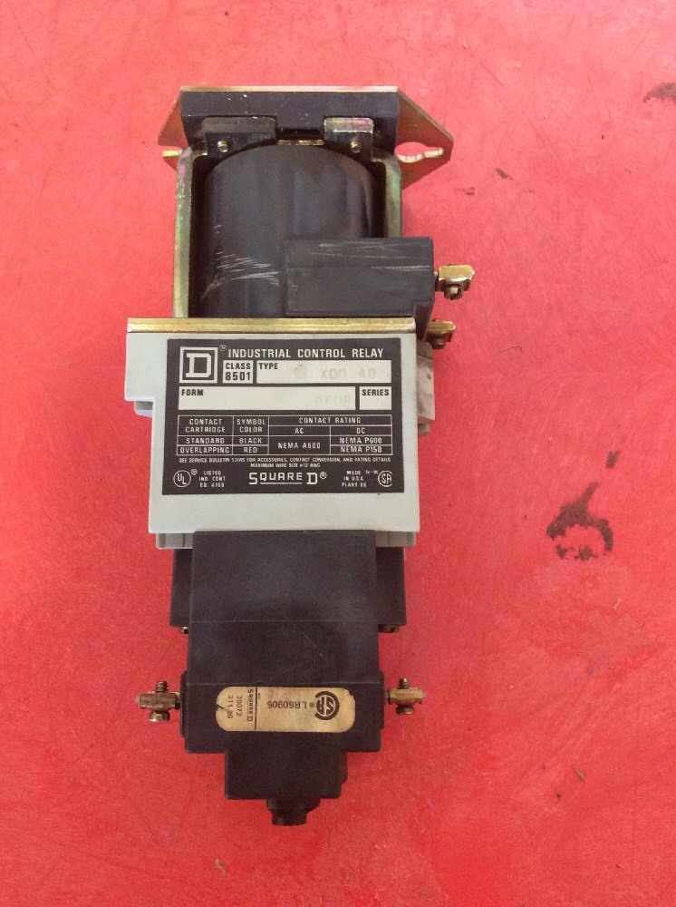 Square D Latching Relay Class 8501 Type XD040 Form 9608 Series A 115/ ...