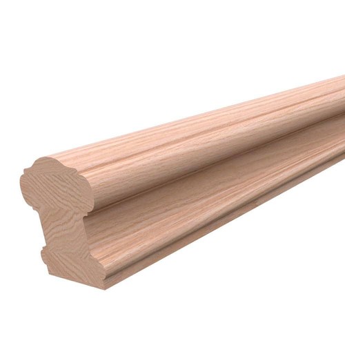 Evermark Handrails 2.75"Hx2.75"Wx96"D Stainable Indoor Wood Unfinished ...