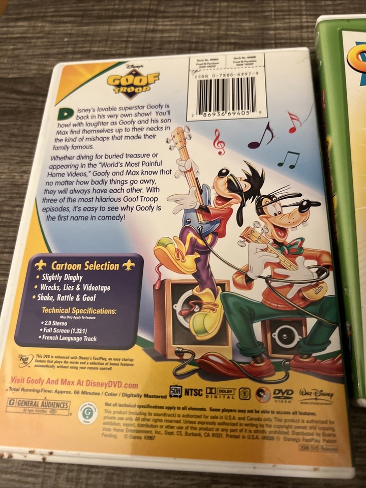 Goof Troop Volume 1 Quack Pack Volume 1”DVD (2006) Disney Combo Light ...
