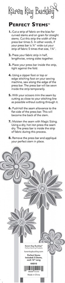 Perfect Stems 8 Sizes Heat Resistant Plastic Templates by Karen Kay ...