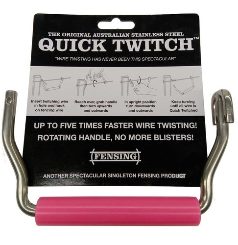 Quick Twitch Wire Fence Twister Stainless Steel - Pink - Designed In ...