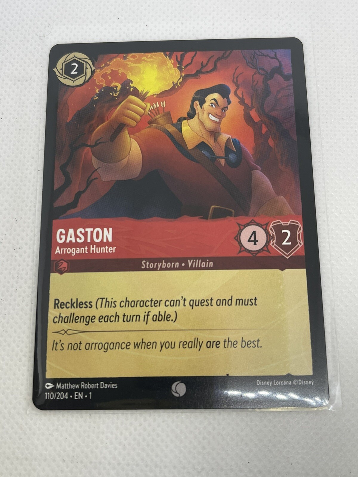 Gaston - Arrogant Hunter 110/204 Common The First Chapter Disney ...
