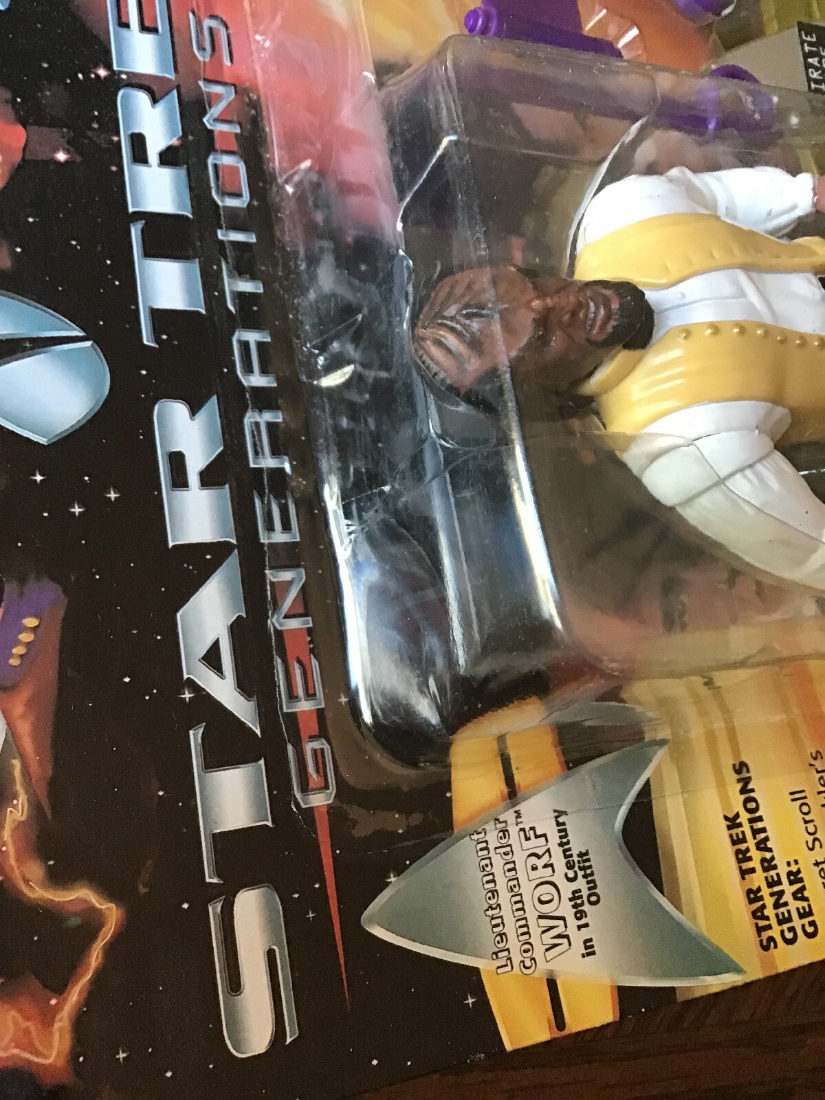 Playmates Toys Star Trek Generations Worf 19Th Century Action Figure ...