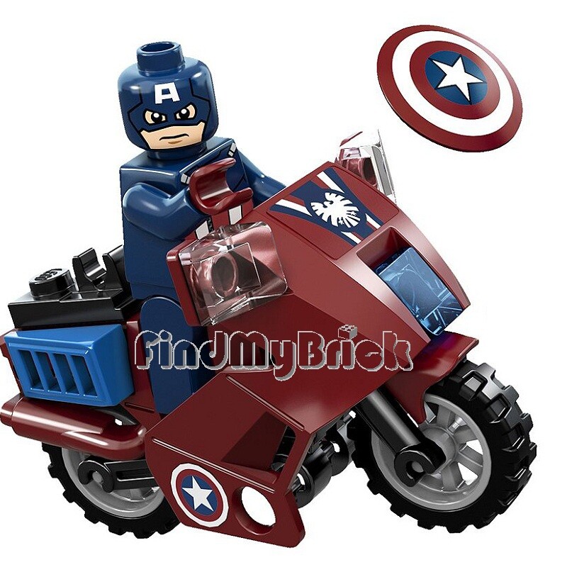 NEW Lego The Avengers 6865 Captain America's Avenging Cycle Factory ...