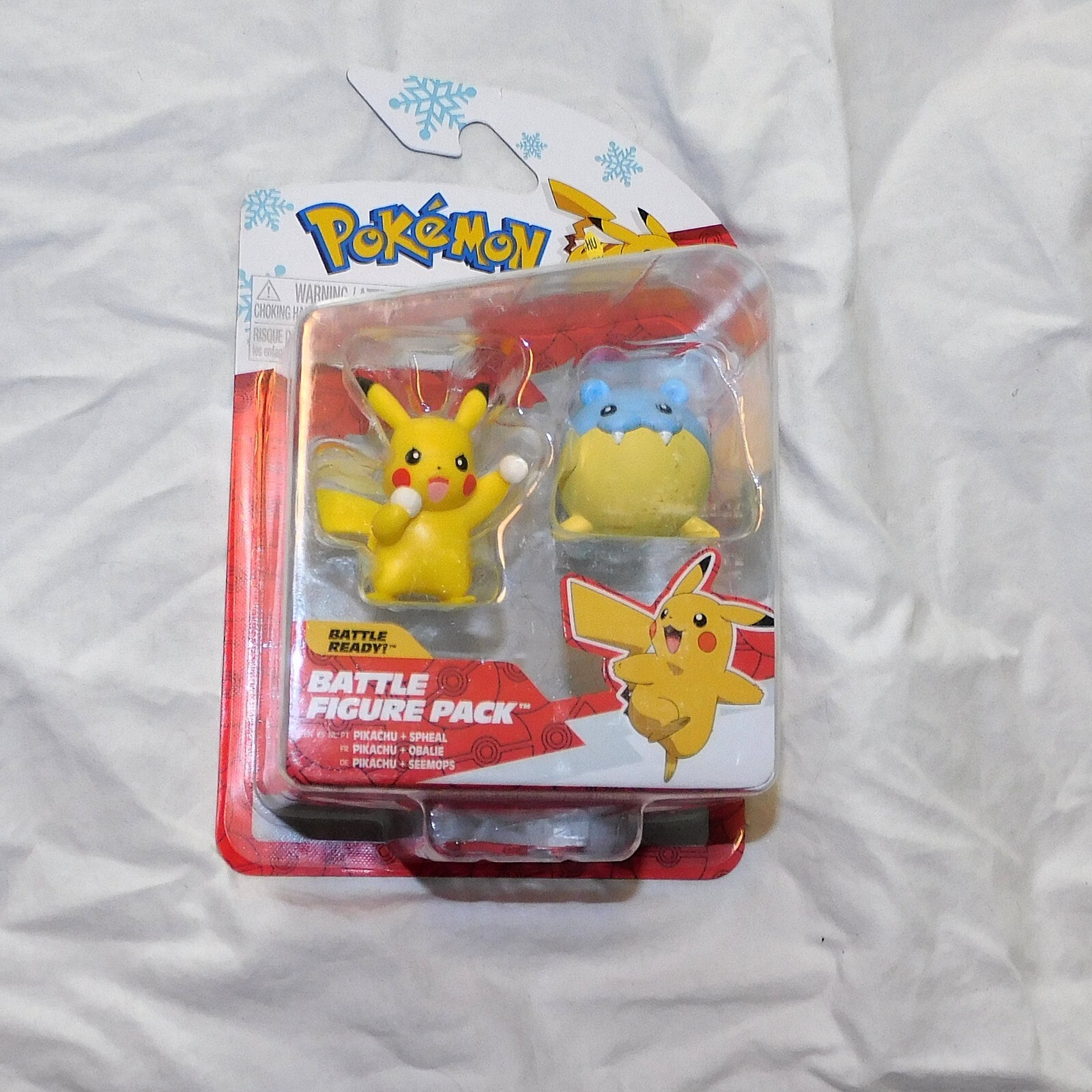 NEW Pokemon Exclusive Pikachu Spheal Battle Figure Pack 2 Figure ...