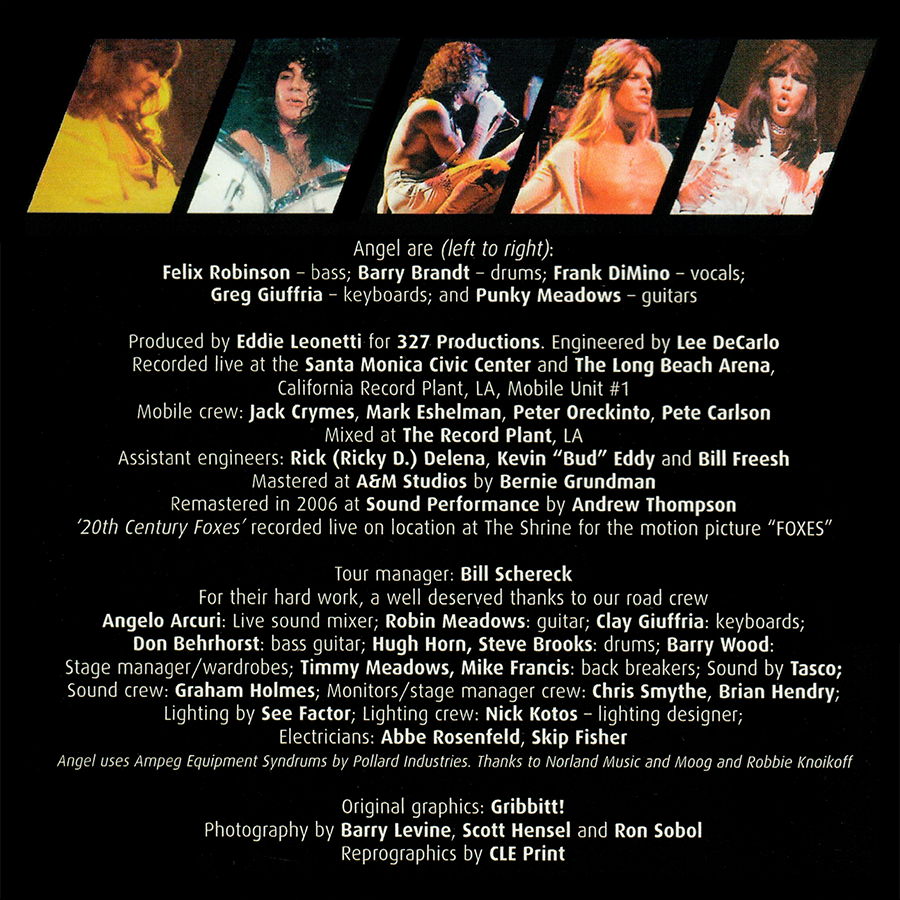 Angel ~ Live Without A Net (1980) 2CD 2006 BGO Records Great Britain ...