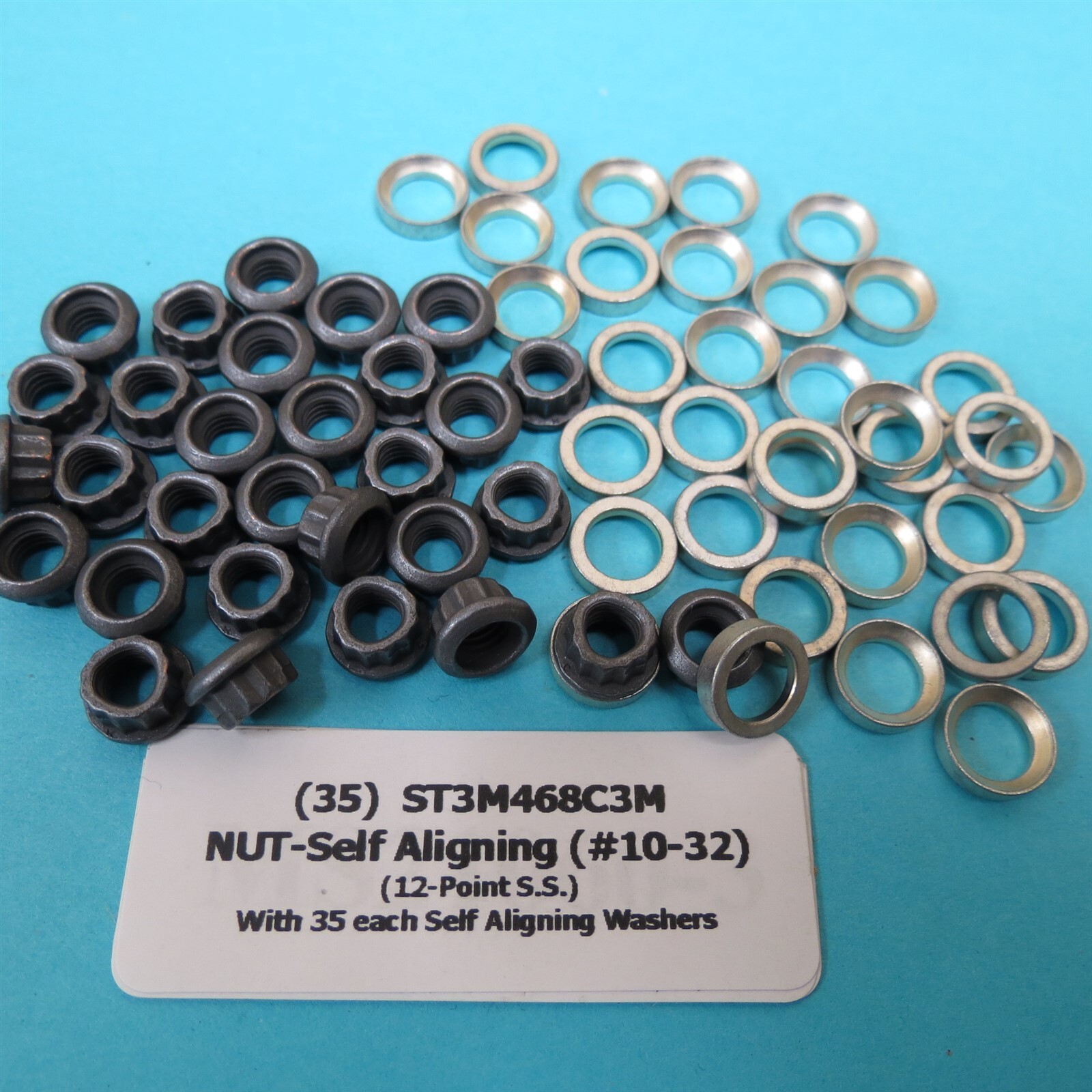 35 Sets Self-Aligning #10-32 Boeing ST3M468C3M Aircraft 12-Point Nuts ...