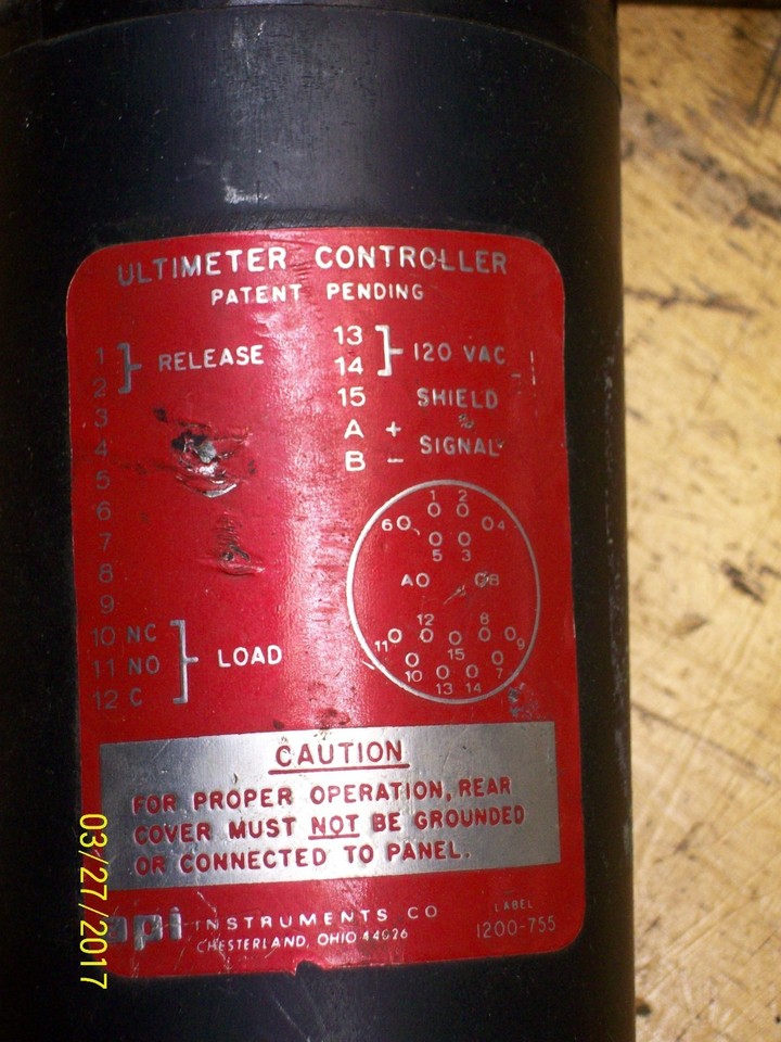 API 606X ULTIMETER CONTROLLER SHIELDED METER 0-2000 F | eBay