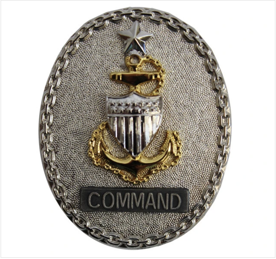 GENUINE U.S. COAST GUARD BADGE: ENLISTED ADVISOR E8 COMMAND: SENIOR ...