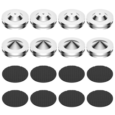 HiFi Audio Speaker Isolation Spike Stand Feet Base Pad Stainless Steel ...