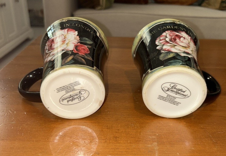 2 Set LISA AUDIT Red And White Rose Gardens In London, CERTIFIED INT'L ...