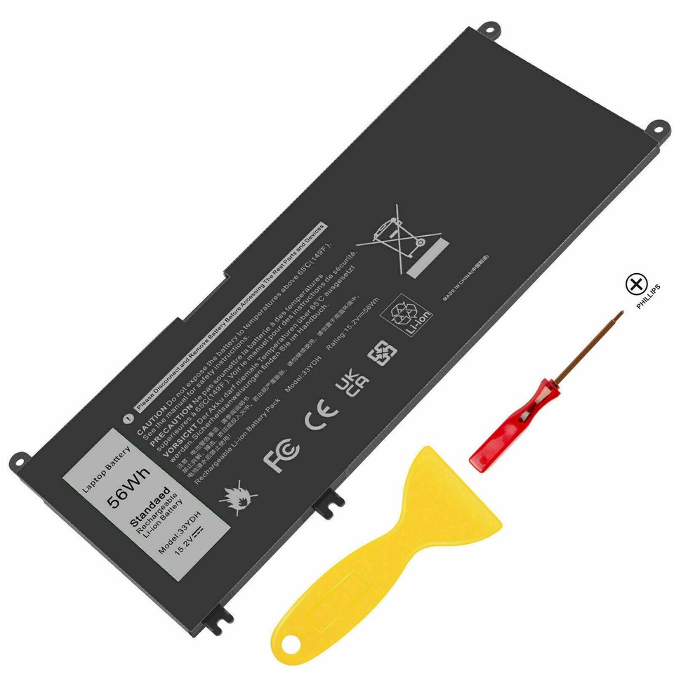 LOT 33YDH Battery for Dell Latitude 3380 3480 3490 3580 3590 Inspiron ...