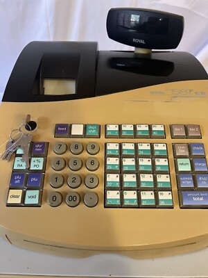 Royal Alpha 587cx Cash Register Management System with Keys - Tested | eBay
