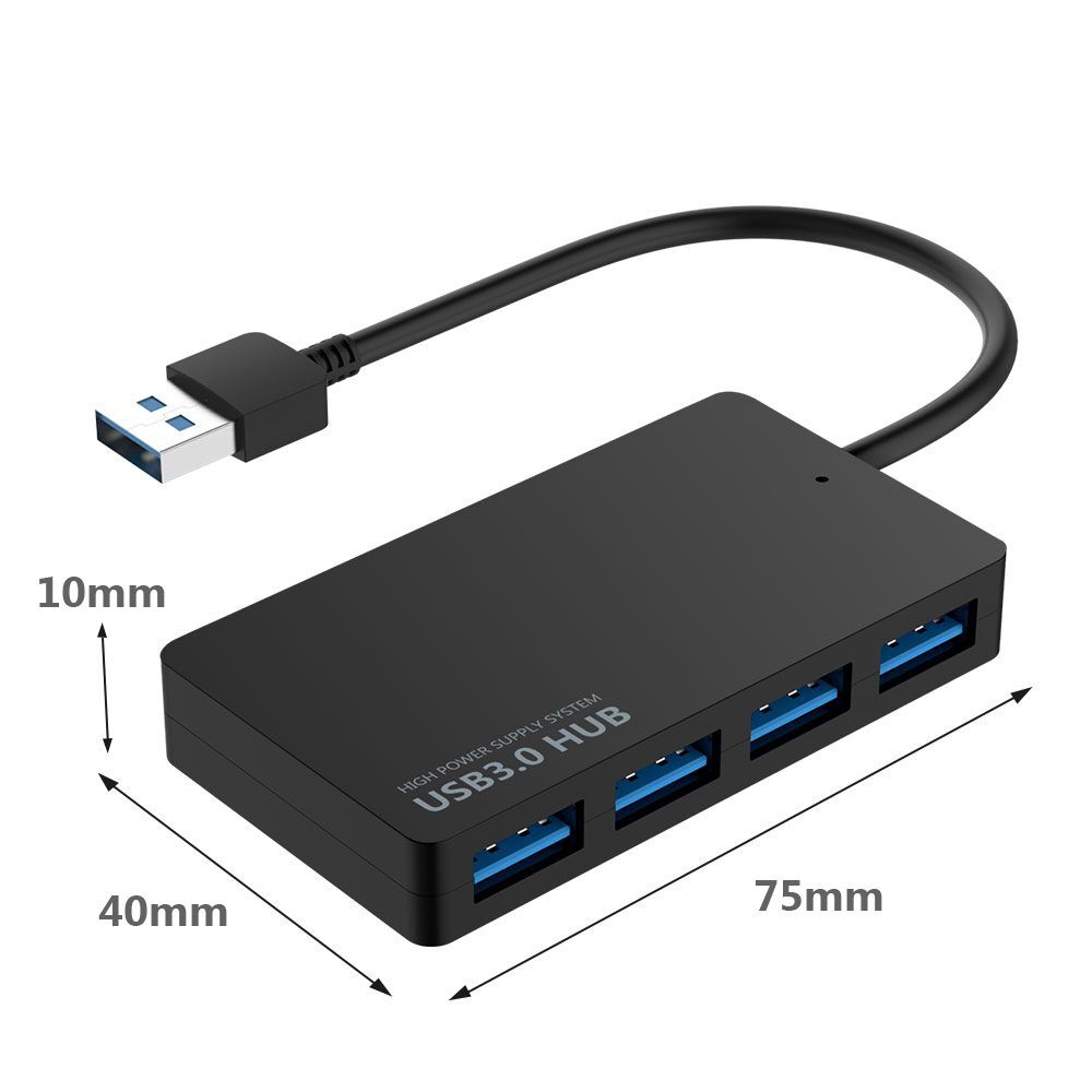 External Data Transfer 5Gbps 4 Ports Splitter Expander USB 3.0 Hub ...