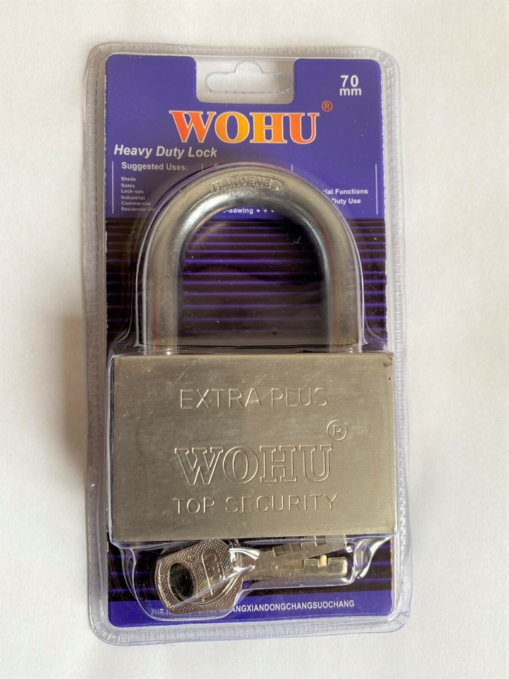 ALL SIZES HEAVY DUTY ANTI RUST PADLOCK SECURITY SHACKLE LOCK H-QUALITY ...