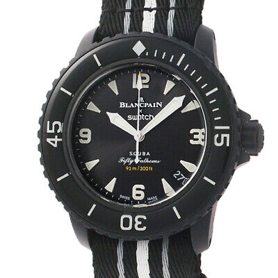 swatch Blancpain Bioceramic Scuba Fifty Fathoms SO35B400 swatch Blancpain Bioceramic Scuba Fifty Fathoms SO35B400
