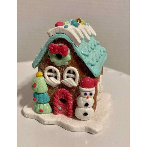 Pastel Gingerbread House Christmas Tree Ornament | eBay