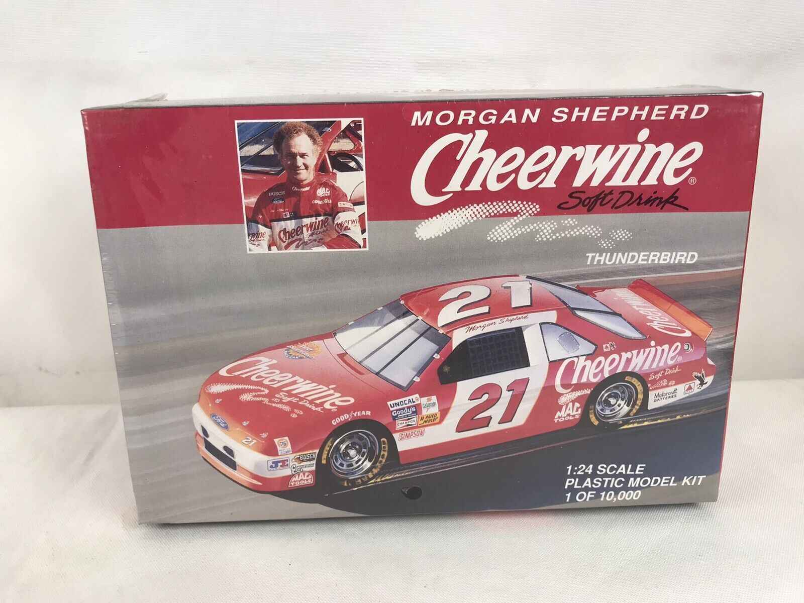 New Morgan Shepherd Cheerwine Thunderbird #21 Plastic Model Kit Car 1: ...