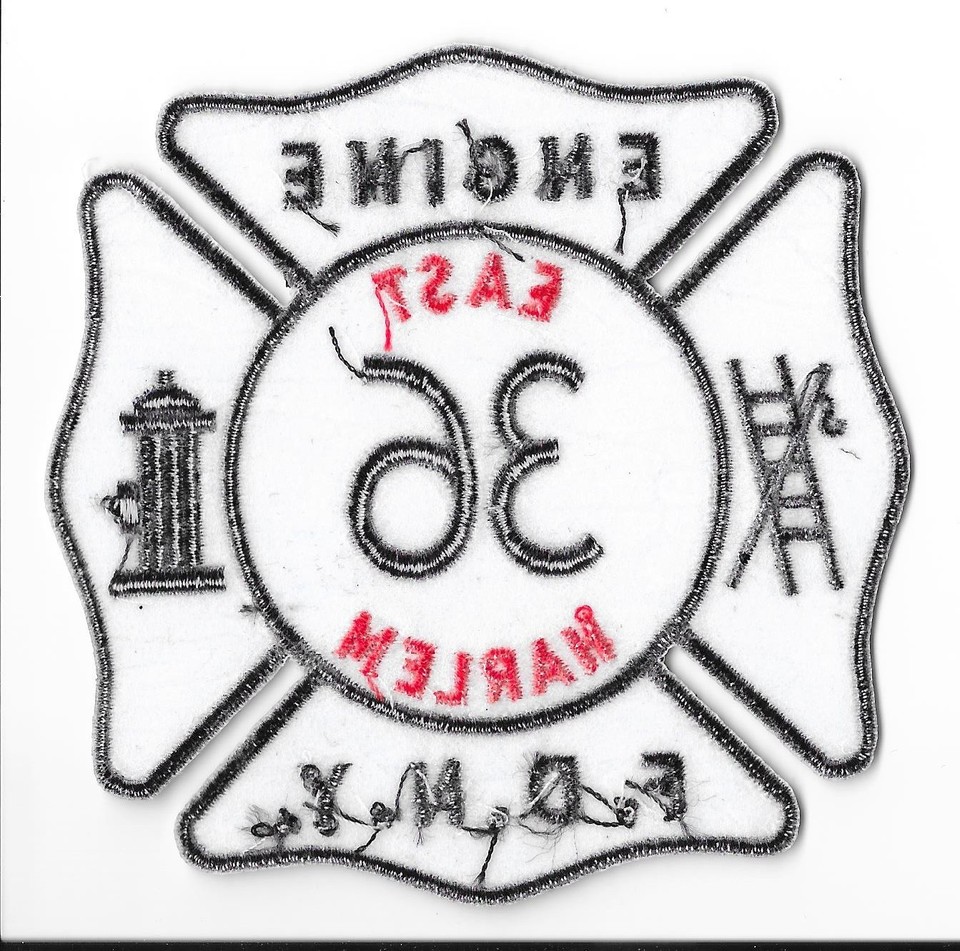 New York Fire Department (FDNY) Engine 36 East Harlem Patch V1 | eBay