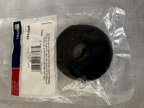 Leviton 25 Bags, 5-Inch Hook and Loop Patch Cord Cable Tie Straps ...