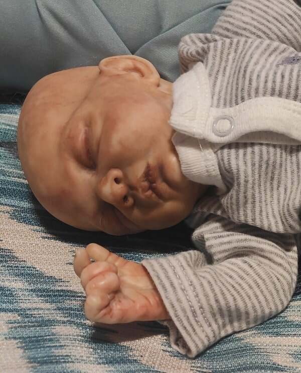 Amazing Newborn Preemie Reborn Baby Doll Lifelike Mottled Skin Veins ...
