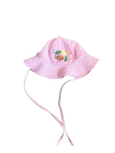 Baby Floppy Sun Hat Large With Lady Bug And Flower Pink Summer Beach ...