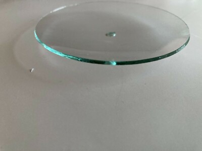 7 1/8" to 10" Diameter Barometer Replacement CONVEX glass with Center ...