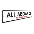 All Aboard Sign, Personalized Express Train Sign, Custom Train Metal ...