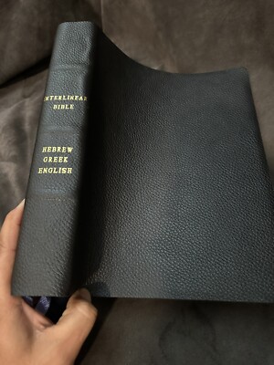 the interlinear bible hebrew greek english Genuine Leather Jay P.green ...