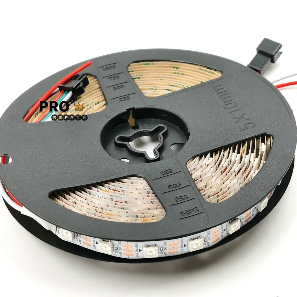 5050 WS2812B RGB SMD Flexible Strip light Waterproof 5V 30 60 144 150 ...