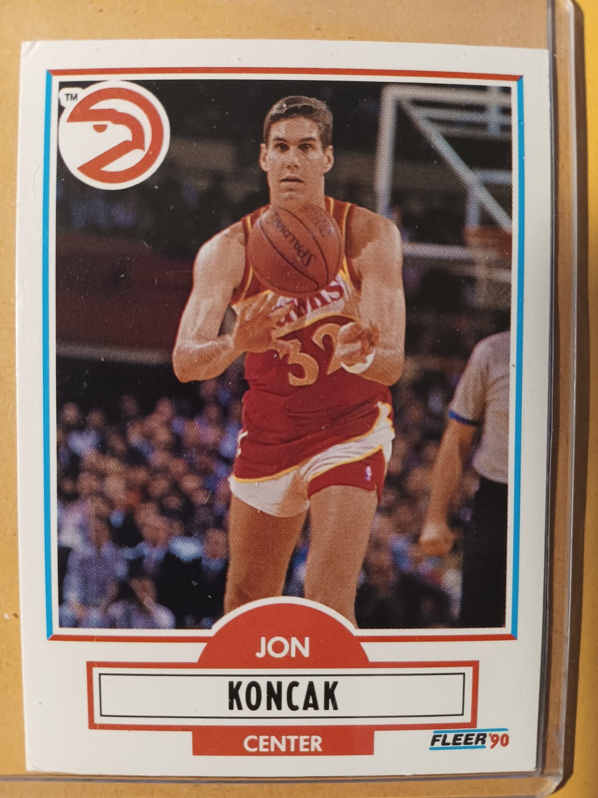 JON KONCAK ATLANTA HAWKS 1990 FLEER BASKETBALL CARD #U-01 | eBay