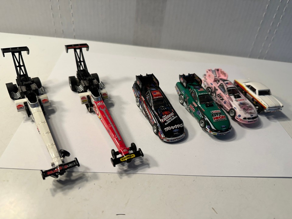 NHRA John Force Pro Racing Drag strip Electric Slot Car 13ft+ 6 Funny ...