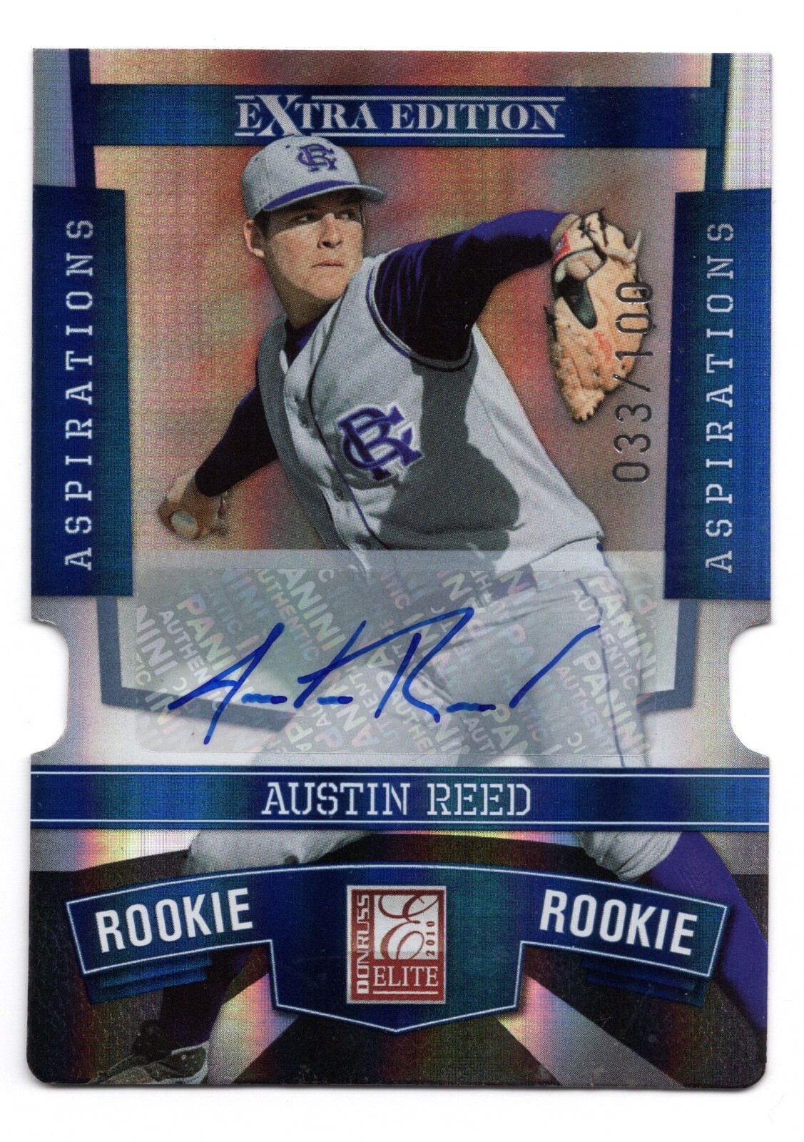 2010 Extra Edition Aspirations Austin Reed Autograph RC #'d /100 ...