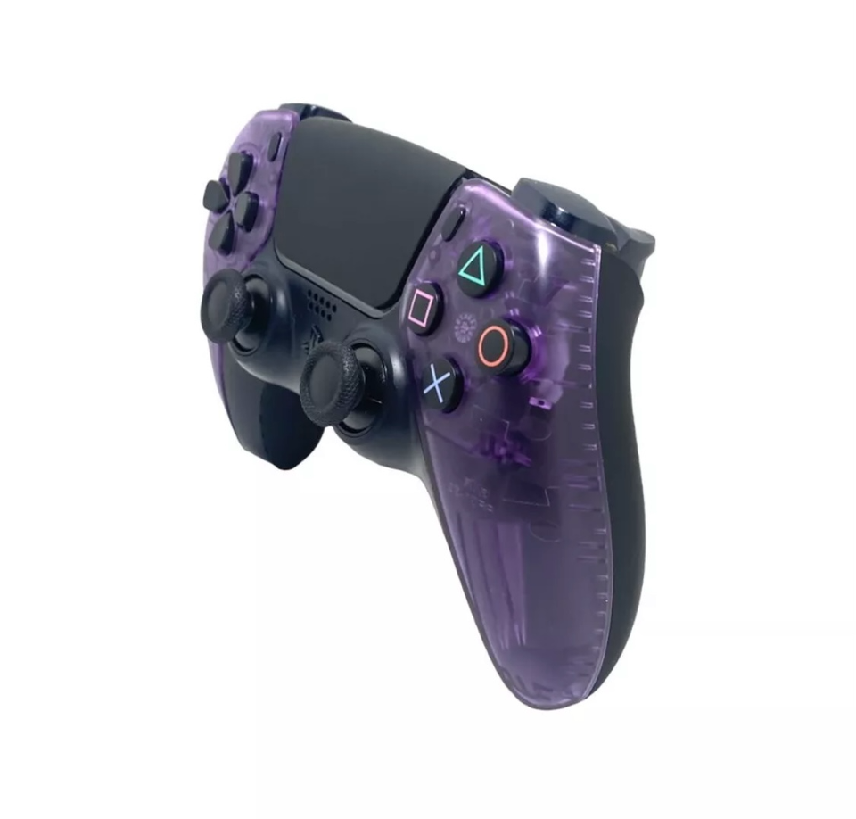 Custom Atomic Purple Clear Purple Retro PS5 Sony DualSense Controller ...