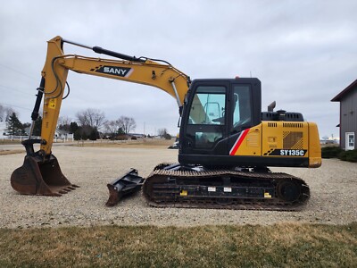 2019 SANY SY135C Track Excavator FINANCING + SHIPPING Cat Dozer Blade ...