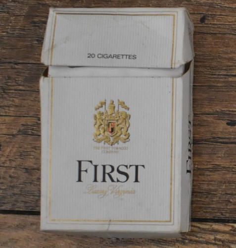 20 CIGARETTES empty pack rare The first tobacco company Luxury Virginia ...