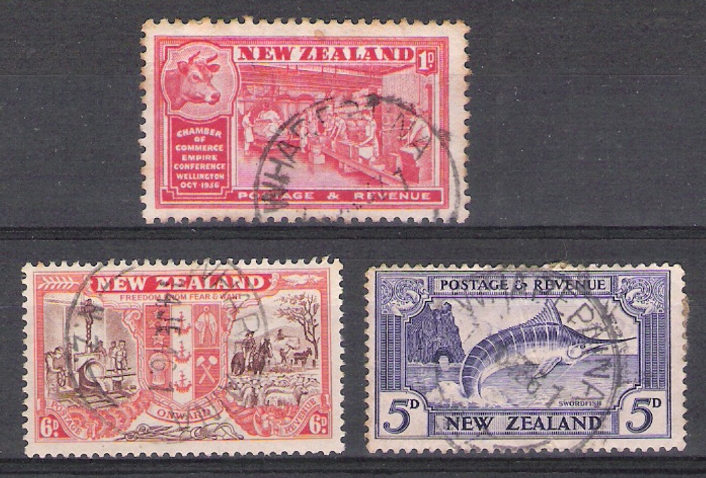 NEW ZEALAND 'WHAREPAINA' POSTMARK TRIO (JF) | eBay