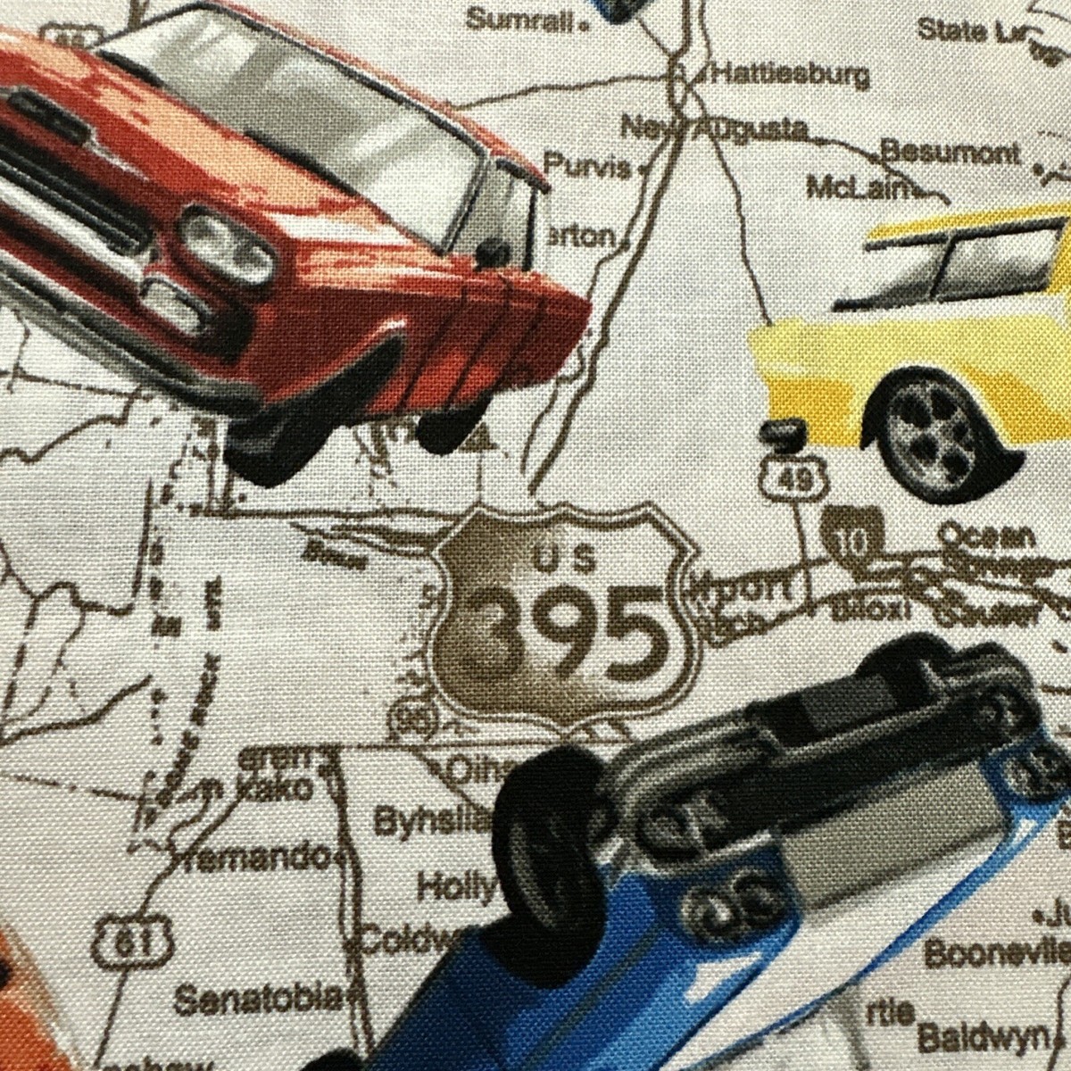 Vintage Road Map Background