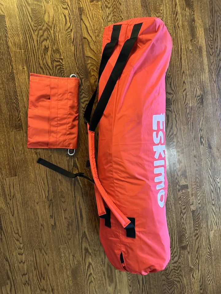 Eskimo QuickFish 2i, Pop-Up Portable Ice Shelter, Insulated, Red/Black ...