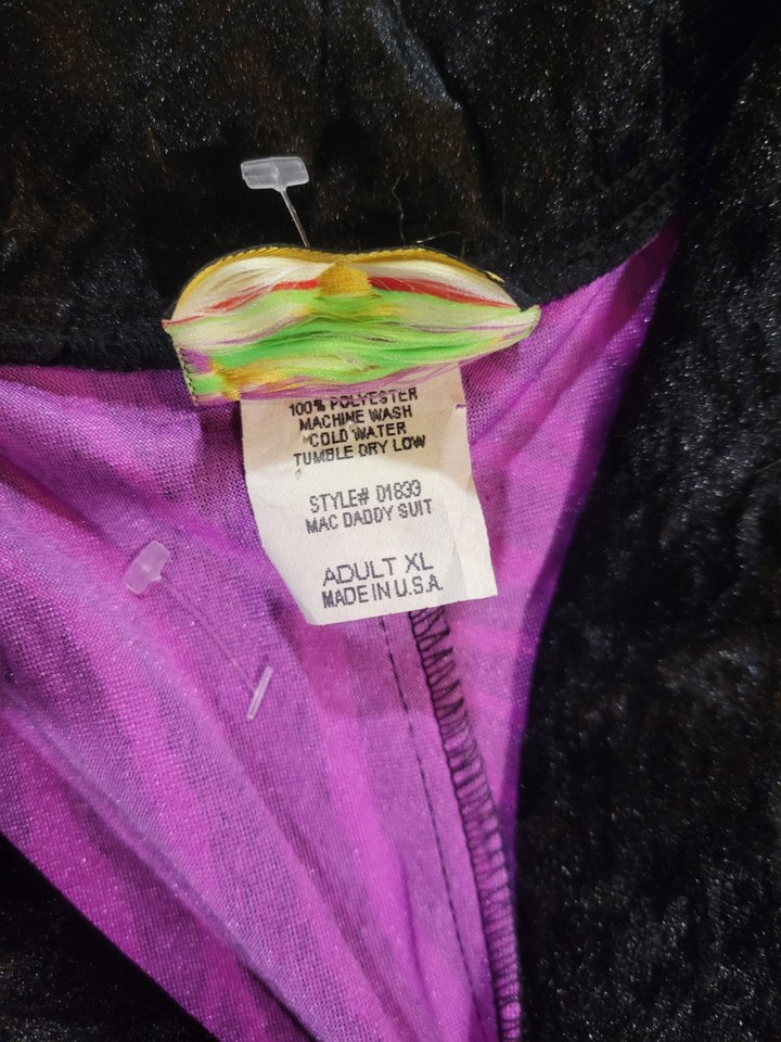 Purple Velvet Pimp Costume Adult XL | eBay