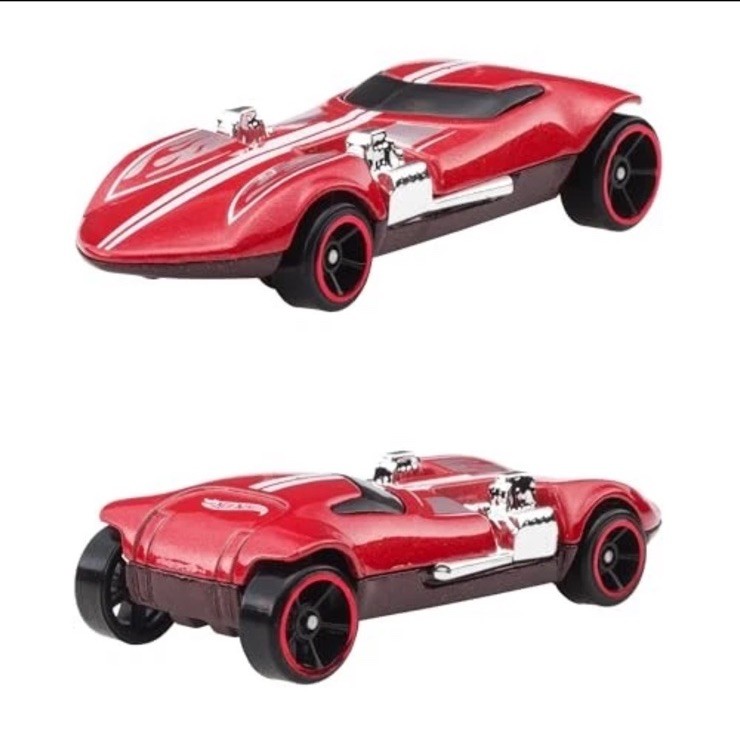 Mattel 1/64 Hot Wheels Mattel 80th Anniversary Ruby Red Edition 5-Pack ...