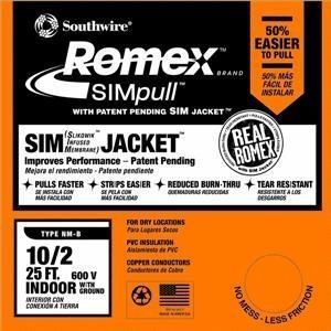 Southwire Company 50' 12/3 W/G Nmb Cable 63947622 Nm-B Romex & Uf Cable ...