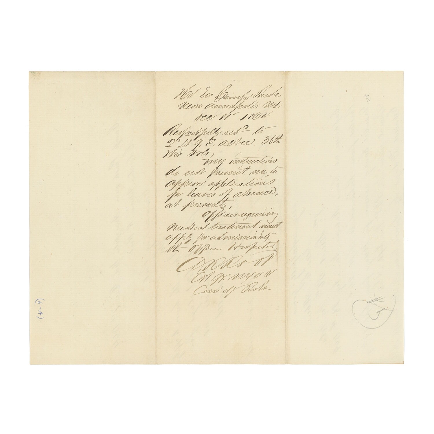 1864 Civil War Letter by MOH Recipient George Albee, 1st Sharpshooters ...