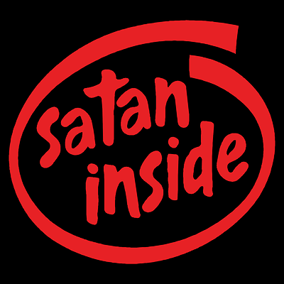 Satan Inside Evil Devil Lucifer Car Truck Window Laptop Vinyl Decal ...