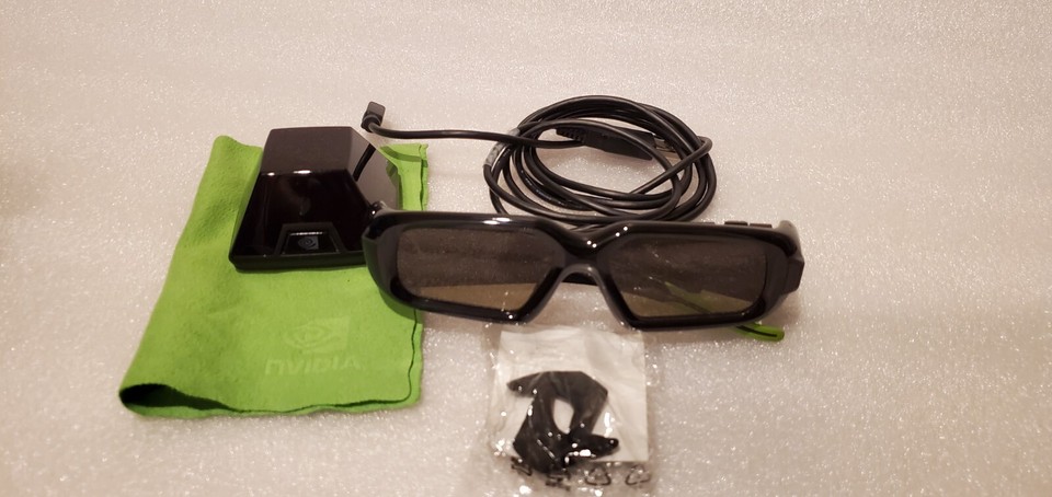 NVIDIA GeForce 3D Vision Wireless Stereoscopic Kit - Ver1 - EXCELLENT ...