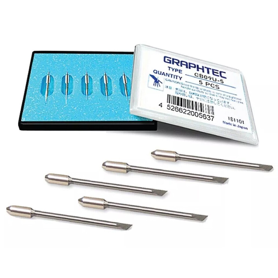 5x New CB09UB-5 GRAPHTEC Plotter Blade CB09UB .9mm Supersteel 45° CB09UB Cutter | eBay