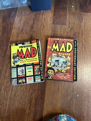 2 MAD 50th Anniversary Edition Paperbacks Inside Mad / The MAD Reader ...