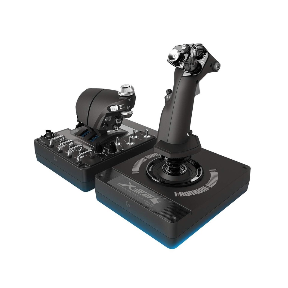Military-Grade Flight Simulator HOTAS with 4 Spring Options & RGB ...