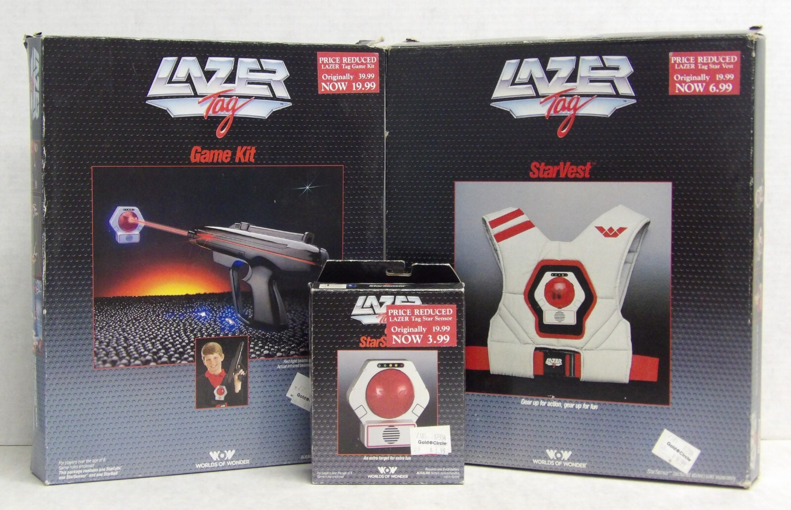 LAZER TAG Bundle by World of Wonder 1986 Game Kit, Starvest & Sensor ...