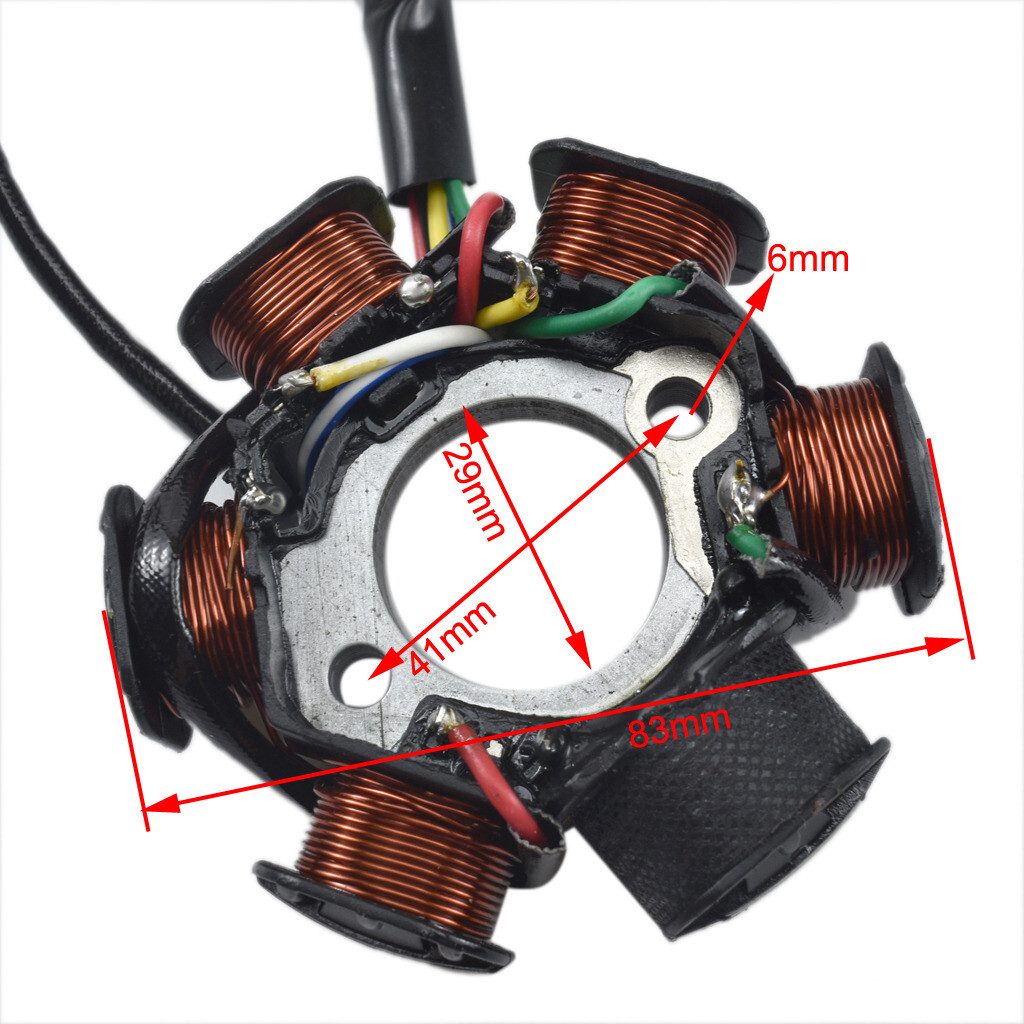 GY6 150cc Wiring Harness Stator Solenoid Coil Regulator Switch ATVs ...